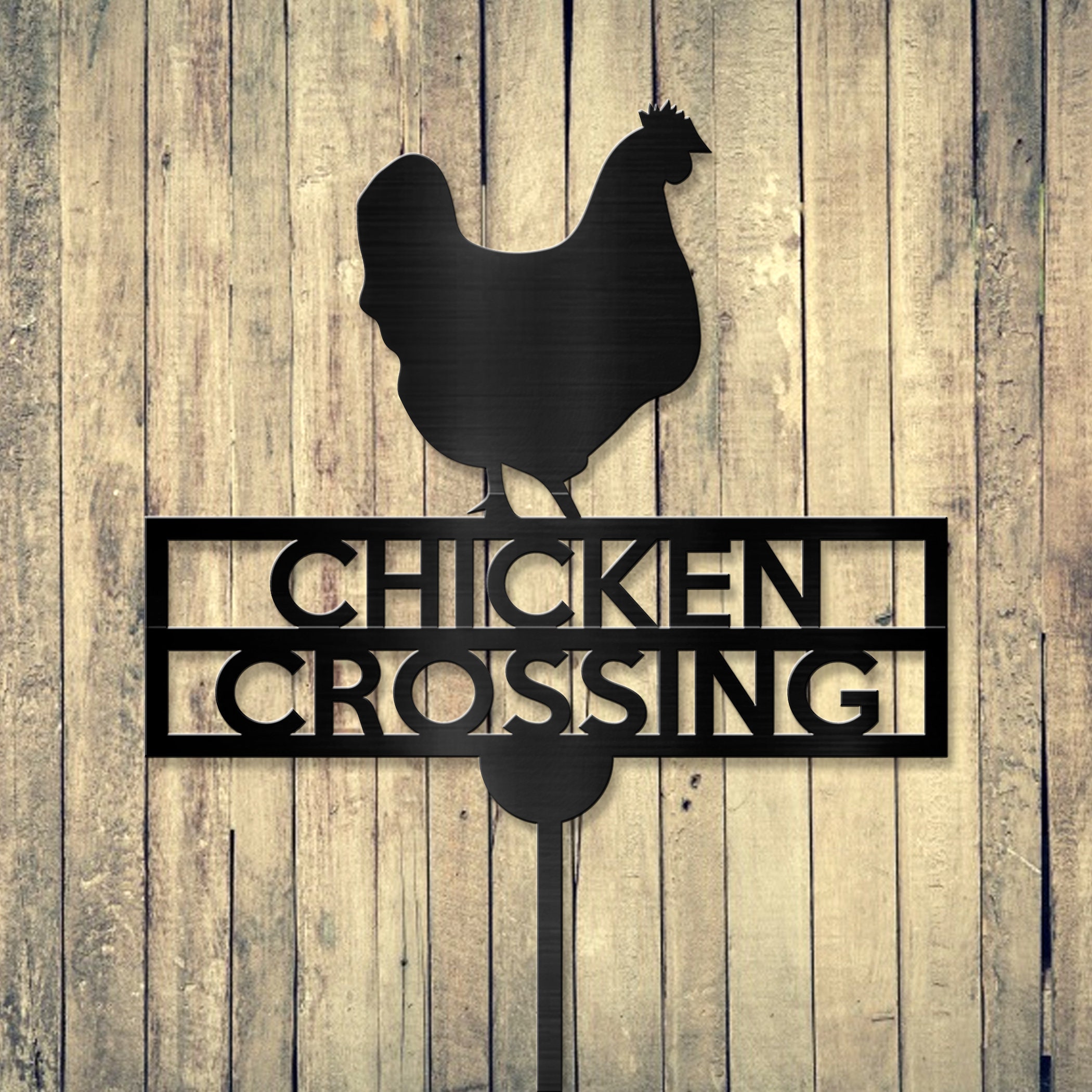 Chicken Crossing Hen House Sign Custom Chicken Sign Metal - Etsy