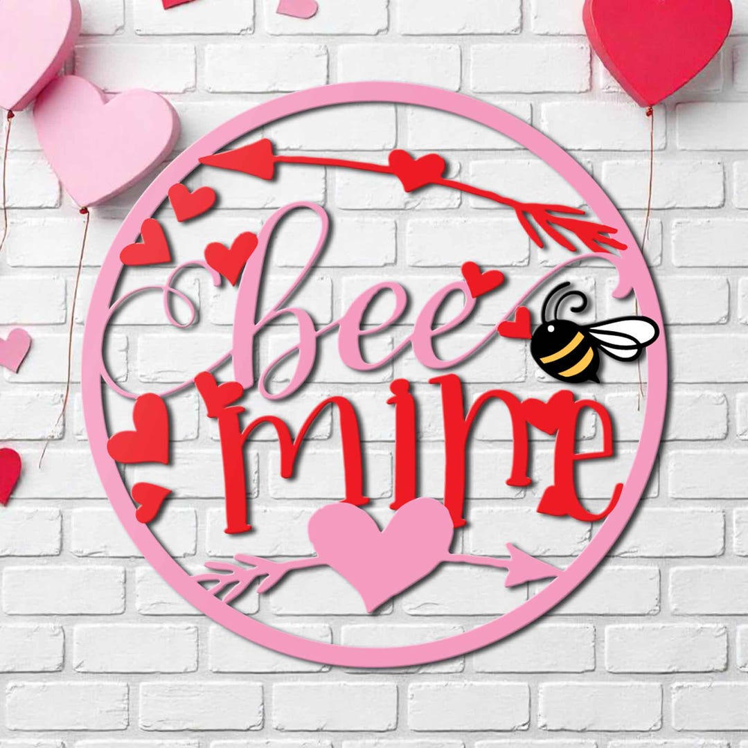 Bee Mine Metal Sign Cute Little Bee Theme Metal Décor Mine Door Décor ...