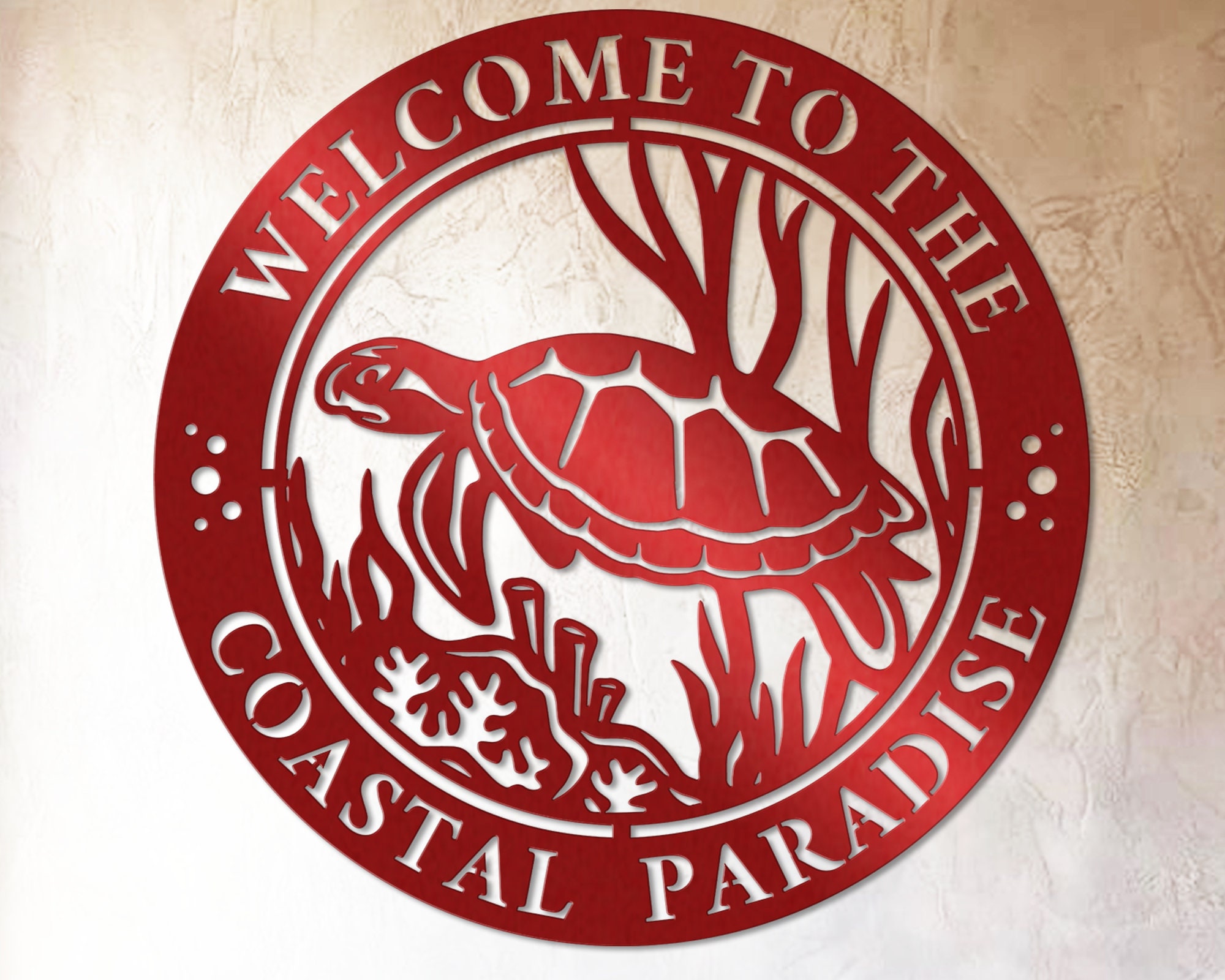 Personalized Sea Turtle Metal Sign-nautical Sea Turtle Wall - Etsy