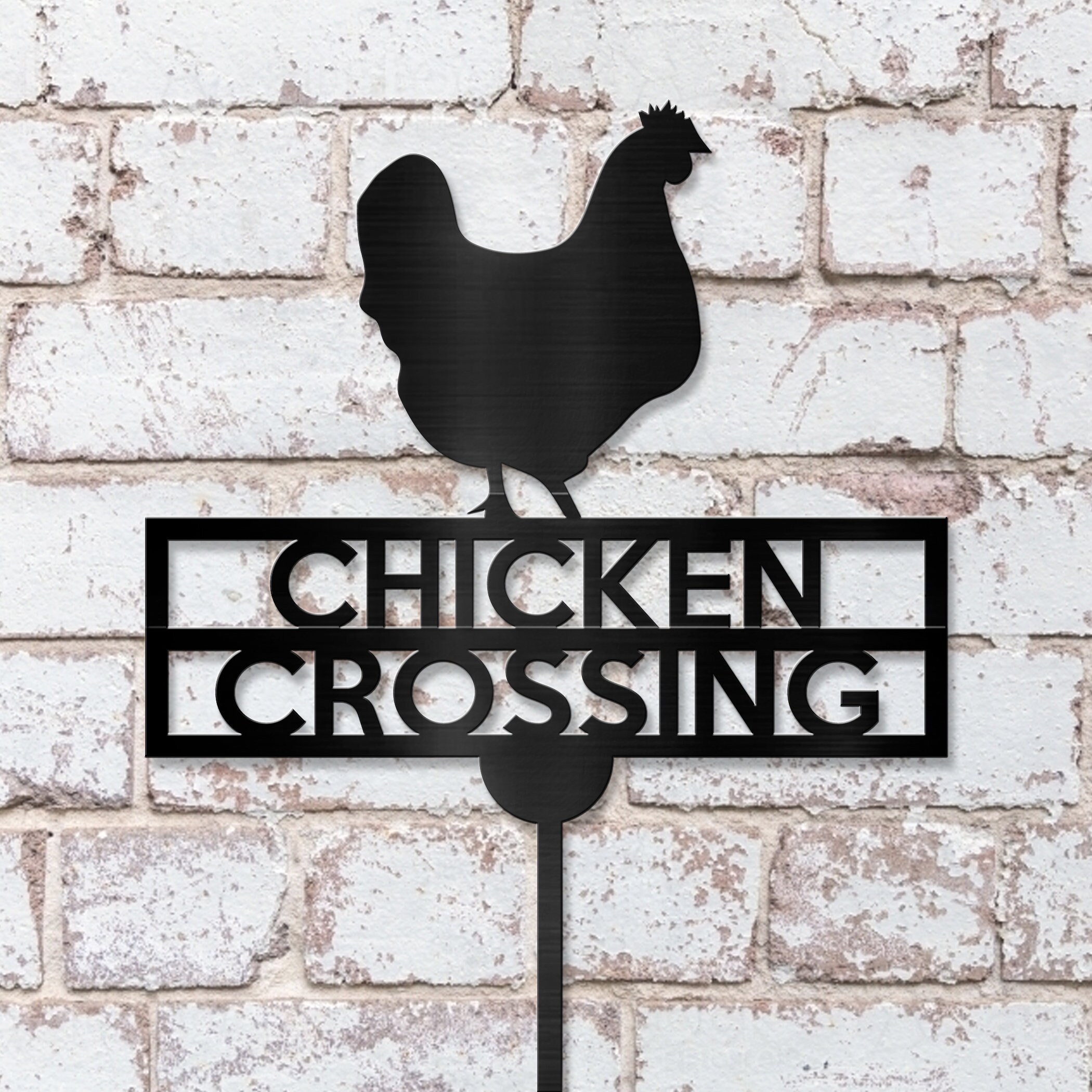 Chicken Crossing Hen House Sign Custom Chicken Sign Metal - Etsy