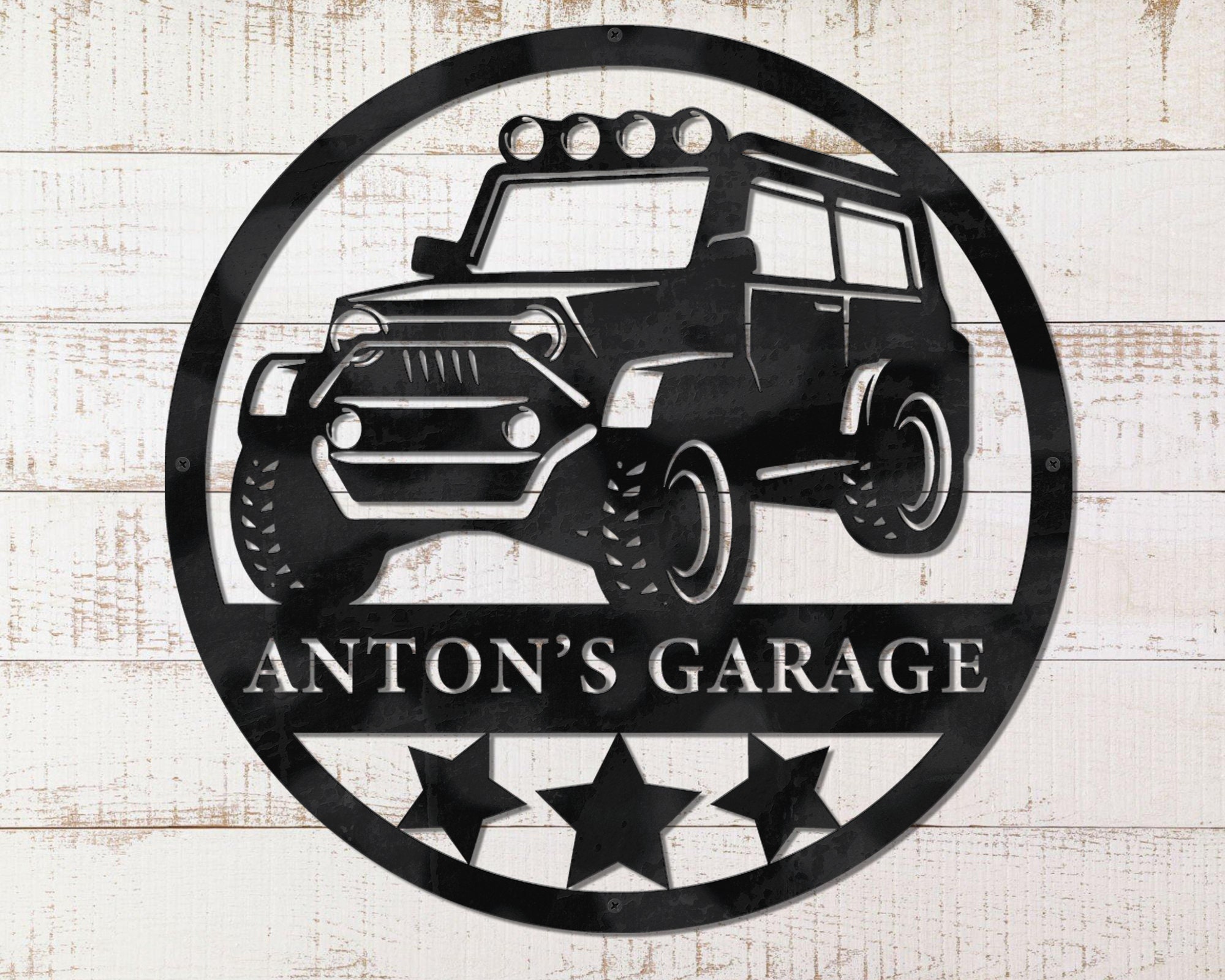 Personalised Garage Metal Sign Custom Workshop Sign - Etsy