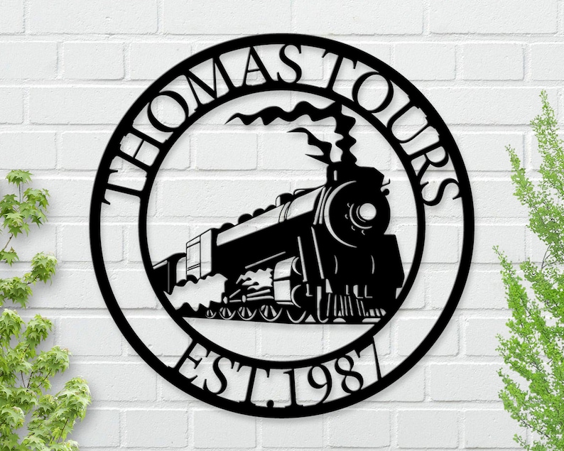 Customize Train Metal Sign Locomotive Train Decor Railroad - Etsy