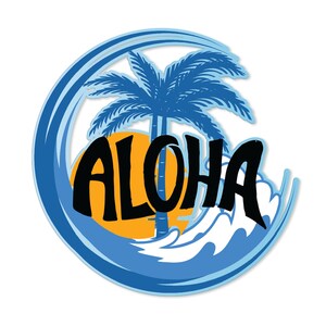Aloha Metal Wall Decor, Aloha Hawaiian Coastal Theme Decor, Beach House ...