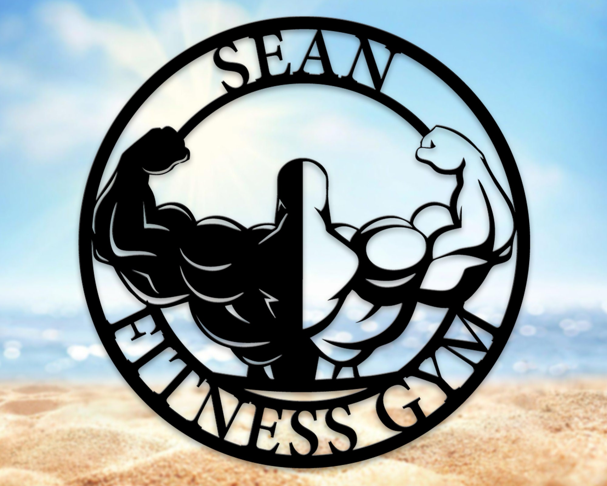 Personalized Metal Gym Sign Home Gym Sign Cross Fit Sign - Etsy