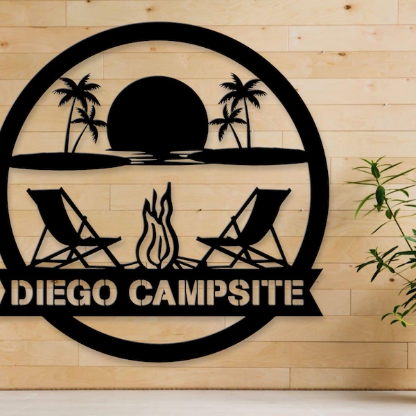 Campsite Sign - Etsy