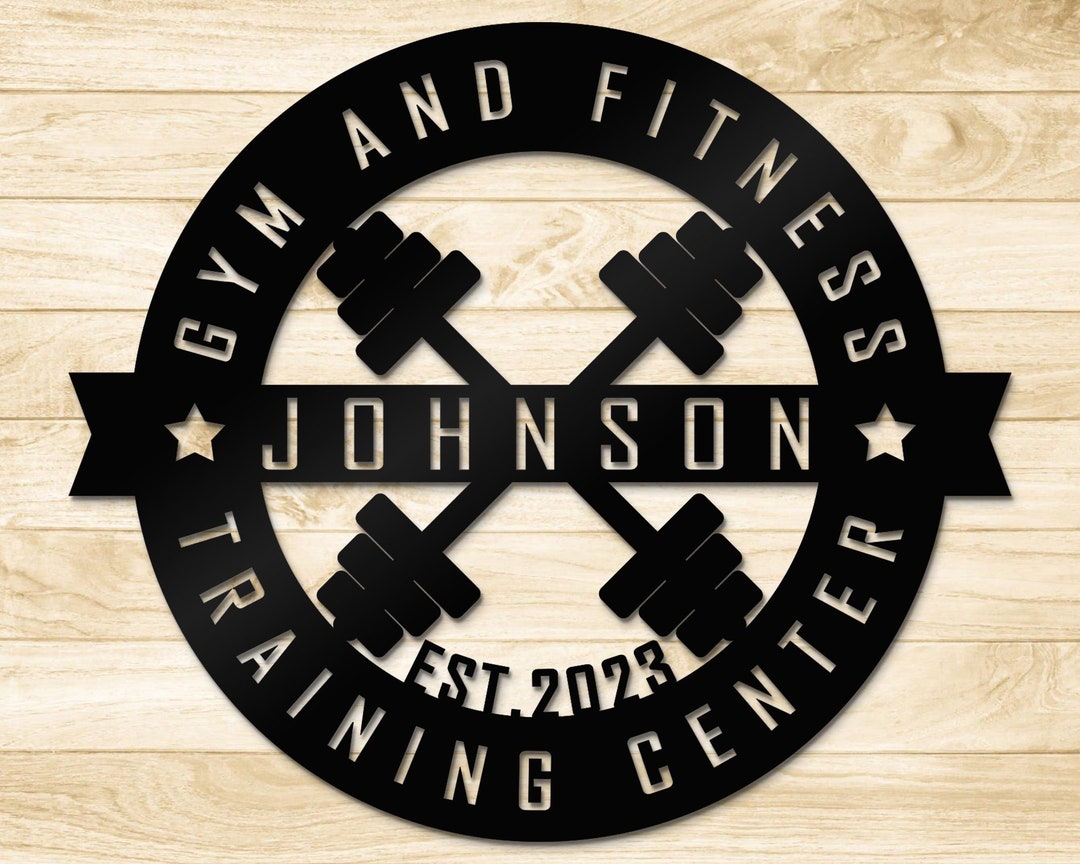 Custom Metal Gym Sign, Crossfit Sign, Gym Center Wall Décor, Home Gym ...