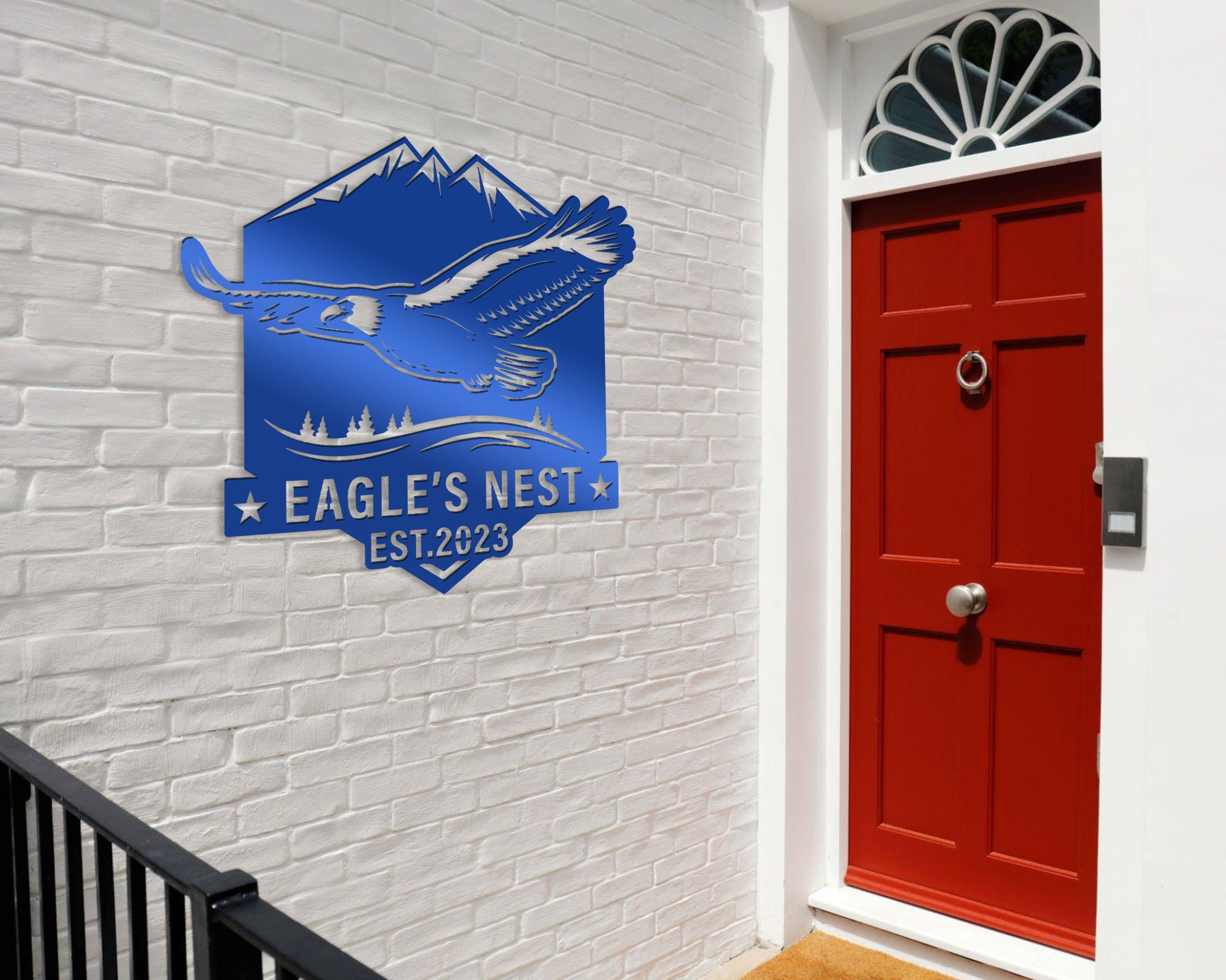 Customized Eagle's Nest Sign-bald Eagle Metal Wall Art - Etsy