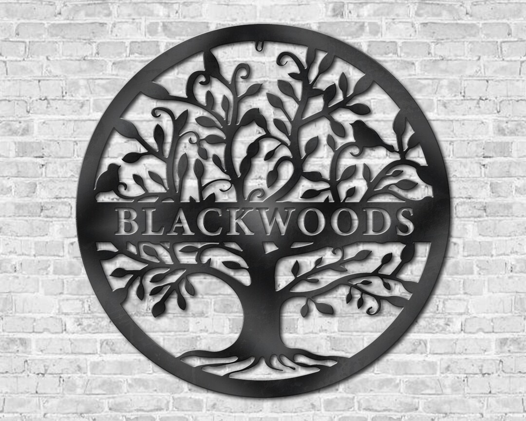 Custom Tree of Life Metal Sign: Personalized Family Name Wall Art - Etsy