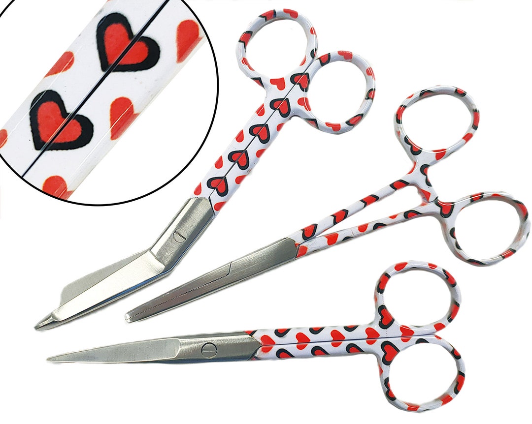Nursing Scissors Set Valentine - Bandage Scissors + Kocher + Surgical ...