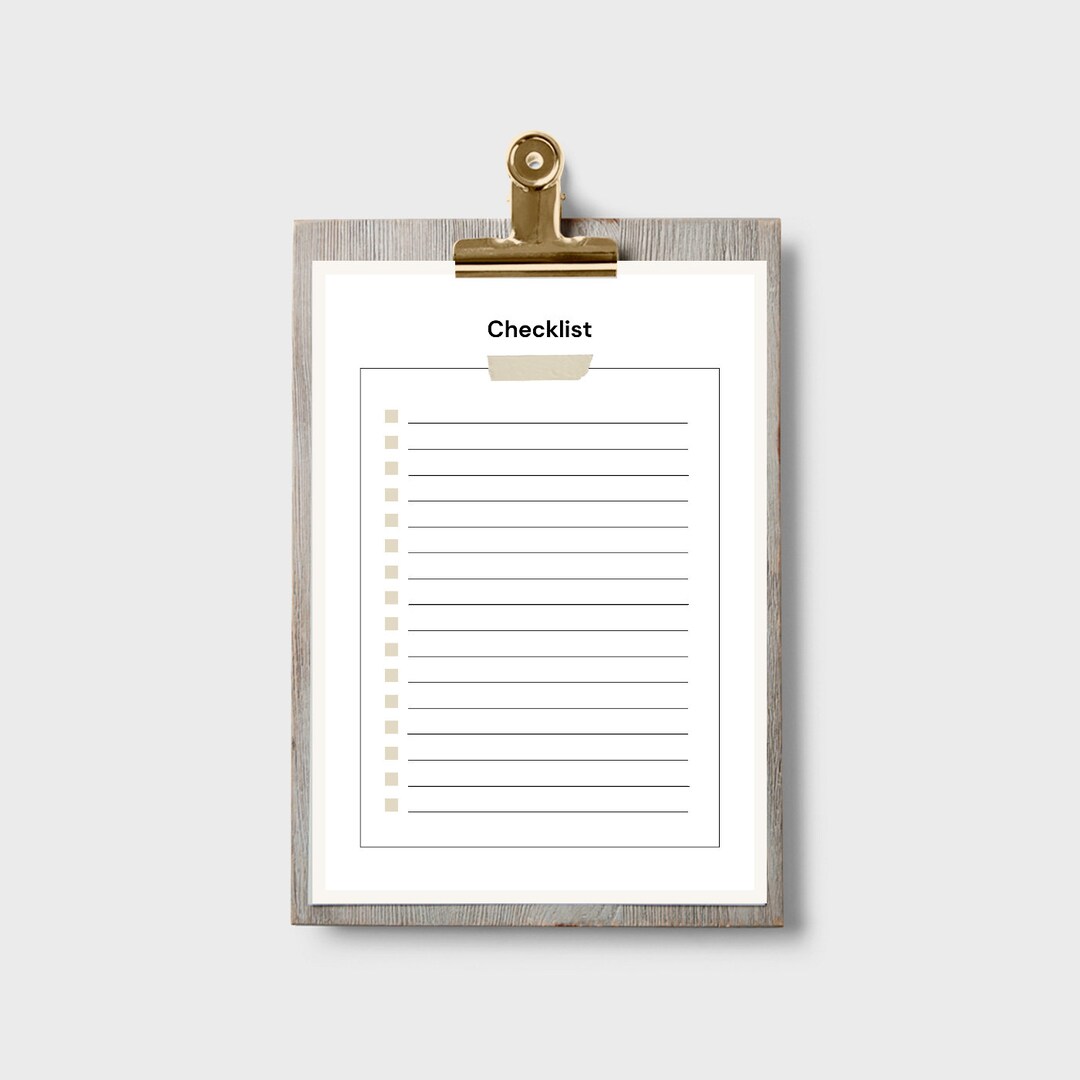 Daily Checklist: Student Study Planner (digital Download) - Etsy
