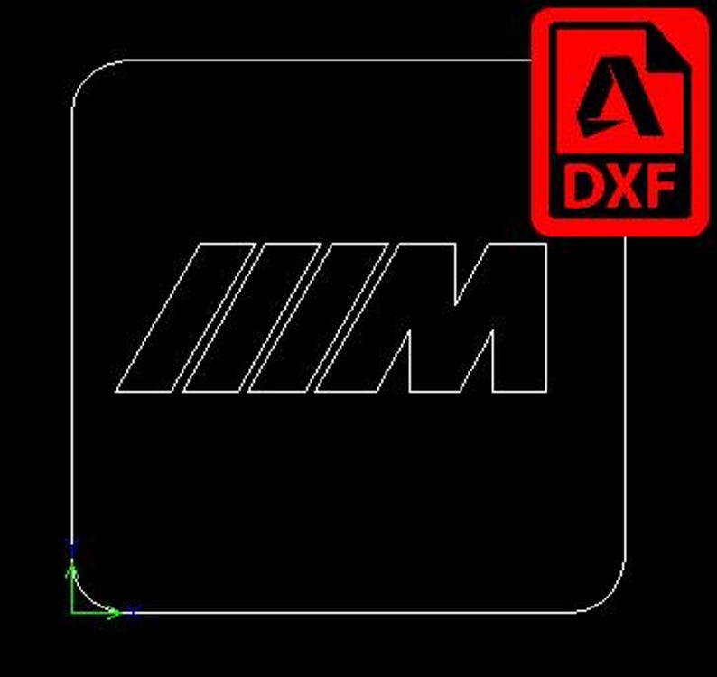 Coaster BMW M Logo, DIY, DXF File for Cnc Laser Cutting, Wood, Metal ...