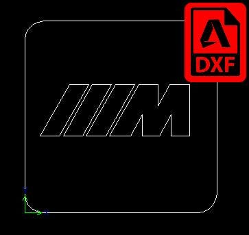 Coaster BMW M Logo, DIY, DXF File for Cnc Laser Cutting, Wood, Metal ...