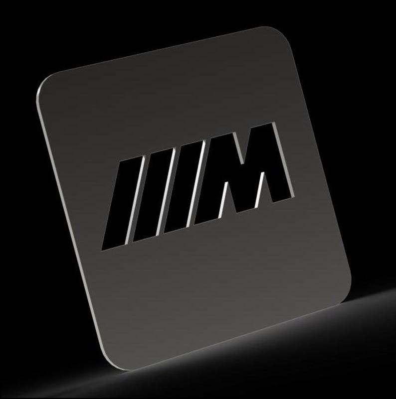Coaster BMW M Logo, DIY, DXF File for Cnc Laser Cutting, Wood, Metal ...