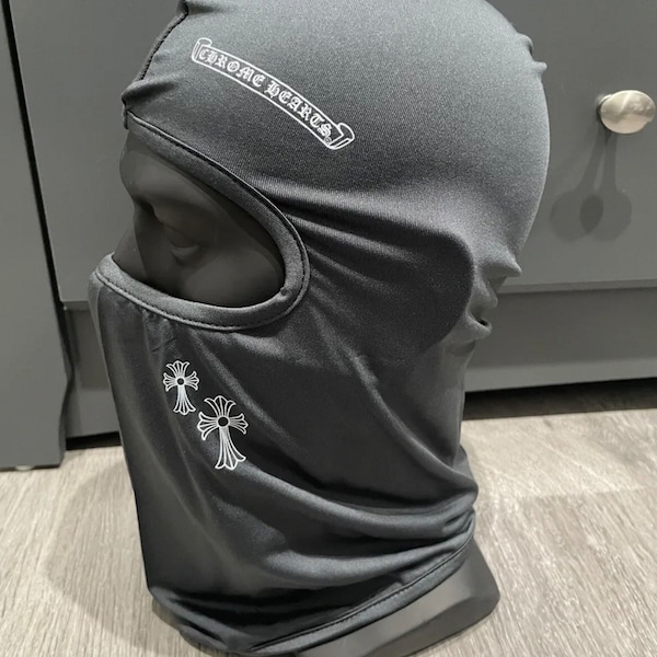 Ski Mask Chrome Heart - Etsy