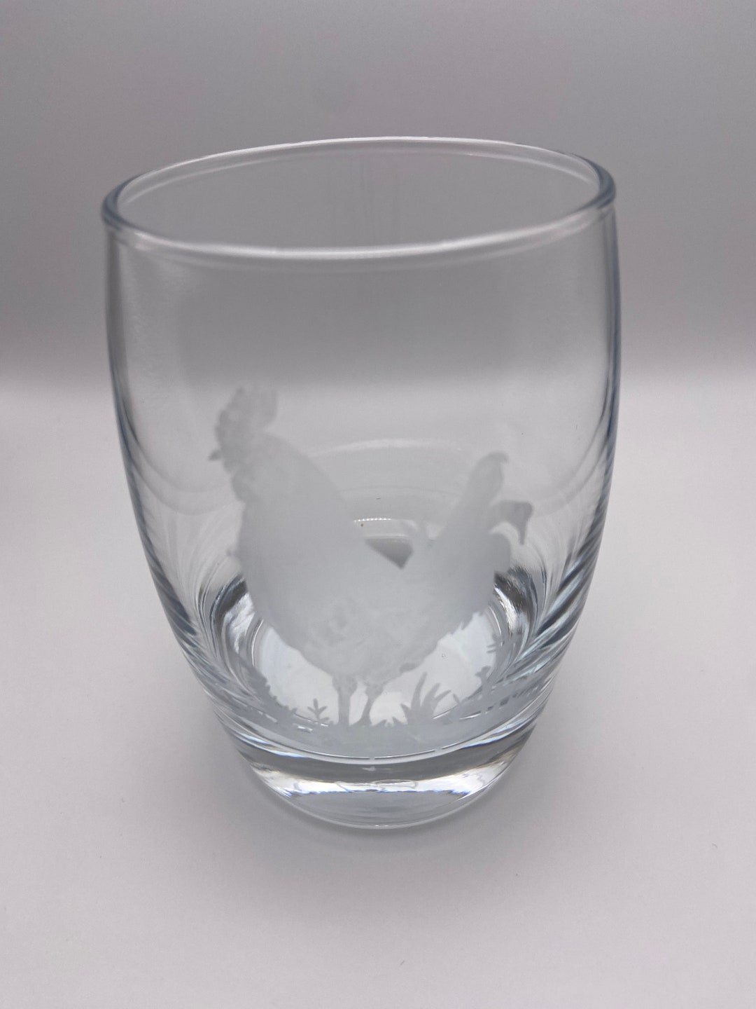 Hen Etched Glass Mixer, Etched Drinking Glass Gift Ideas, Chicken Gift ...