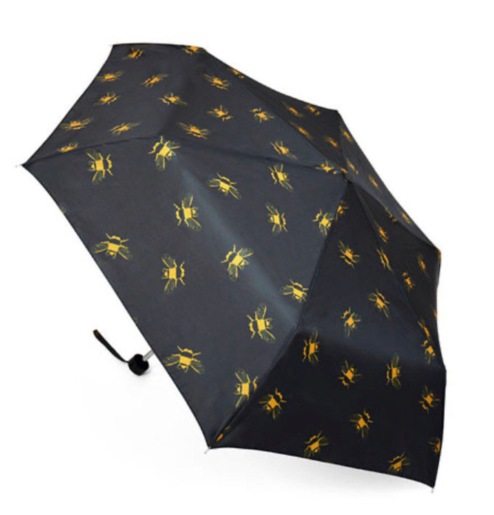 Bumble Bee Umbrella. Mini Umbrella Folds to 22.5cm With Rain Cover ...