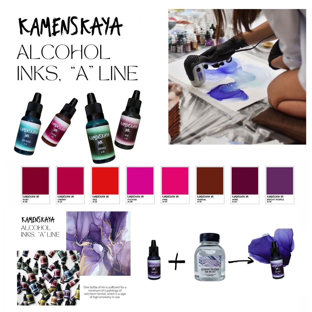 KAMENSKAYA INK Alcohol Inks 15 Ml - Etsy