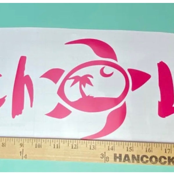 Large Sea Turtle Window Decals - Etsy