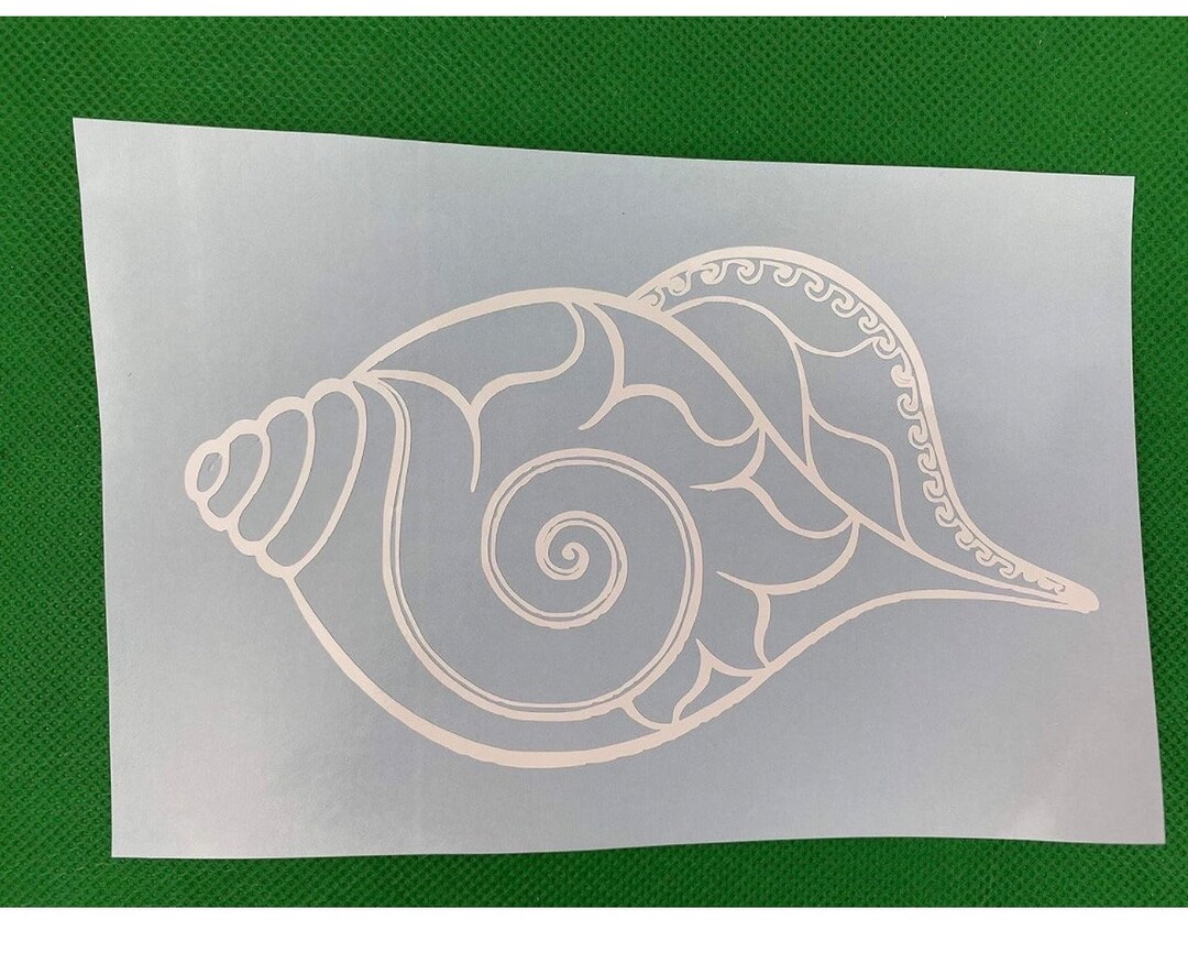 Seashell Ornate Vinyl Car Window Laptop Decal New - Etsy