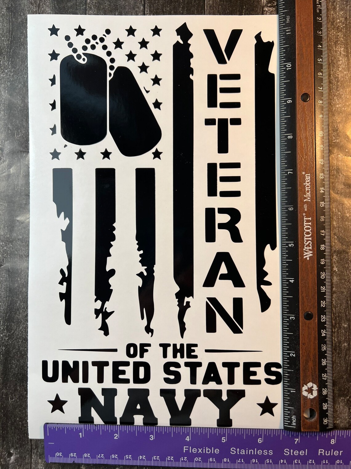 Veteran of the United States Navy Vinyl Car Laptop Window Decal New - Etsy