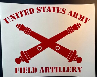 Army Field Artillery Decal - Etsy