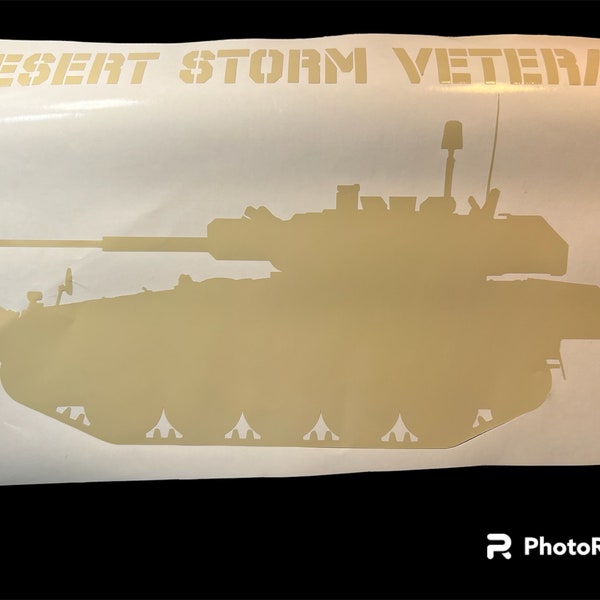 Desert Storm Veteran Window Decal - Etsy