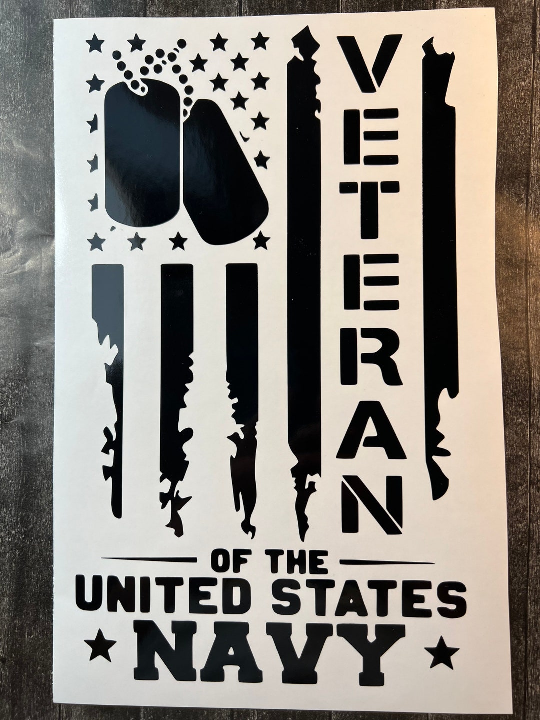 Veteran of the United States Navy Vinyl Car Laptop Window Decal New - Etsy