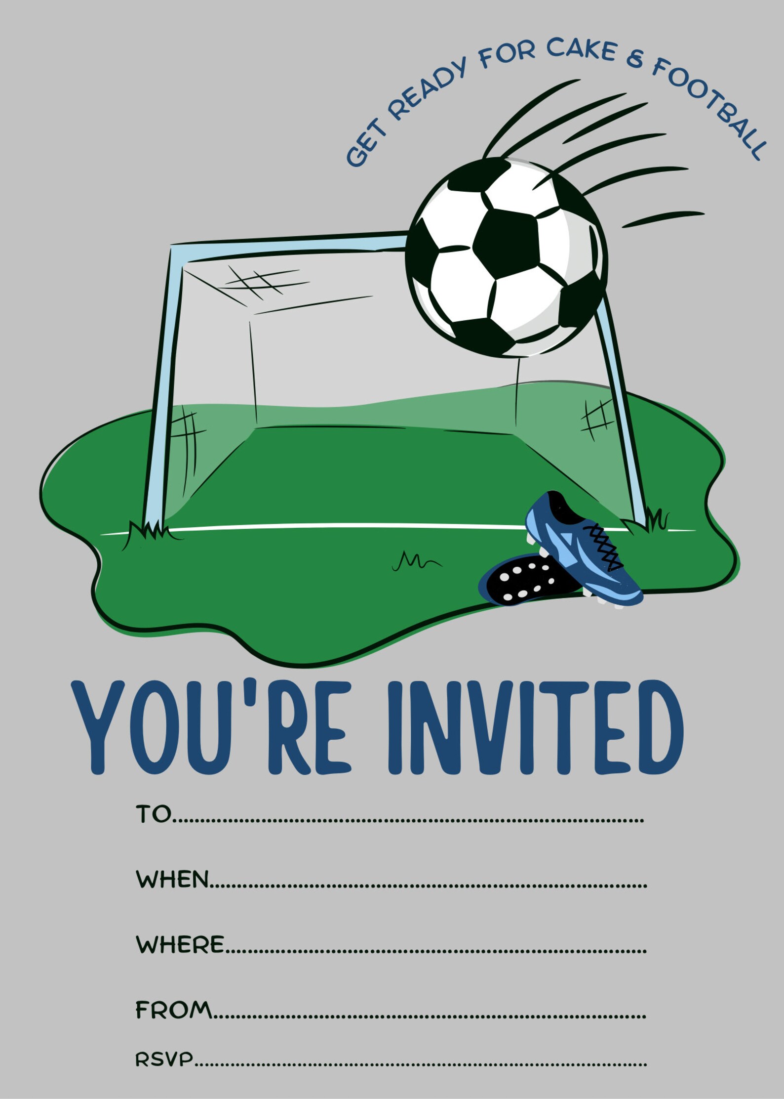 Football Invitation - Etsy