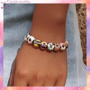 S925 Cute Animal Donuts Charms for Pandora Charm Bracelet: Cat, Owl ...