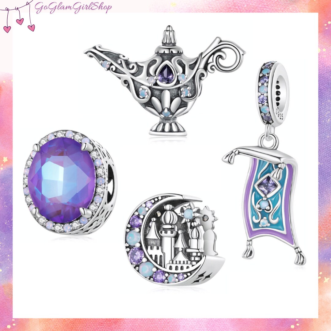 S925 Arabian Nights Charms for Pandora Bracelet: Enchanting Aladdin ...