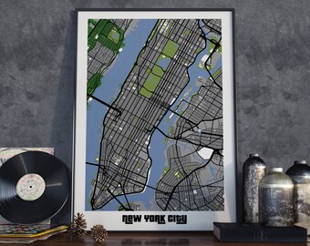 Gta Map Poster - Etsy