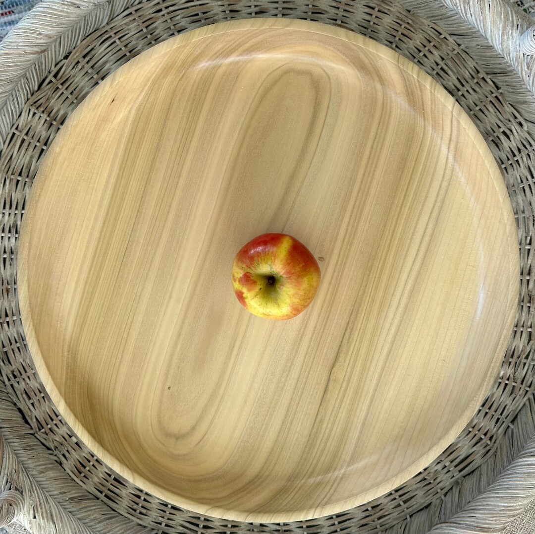 Bespoke Wood Artistry Custom Lathe Turned Solid Poplar Wood Bowl With ...