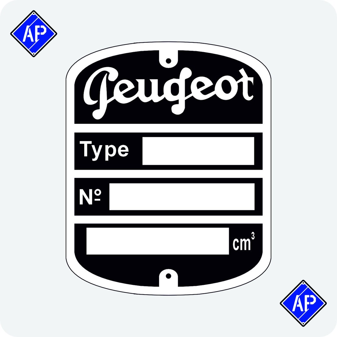 Peugeot Motorcycle Identification Plate - Etsy Peugeot Motorcycle Identification Plate - Etsy