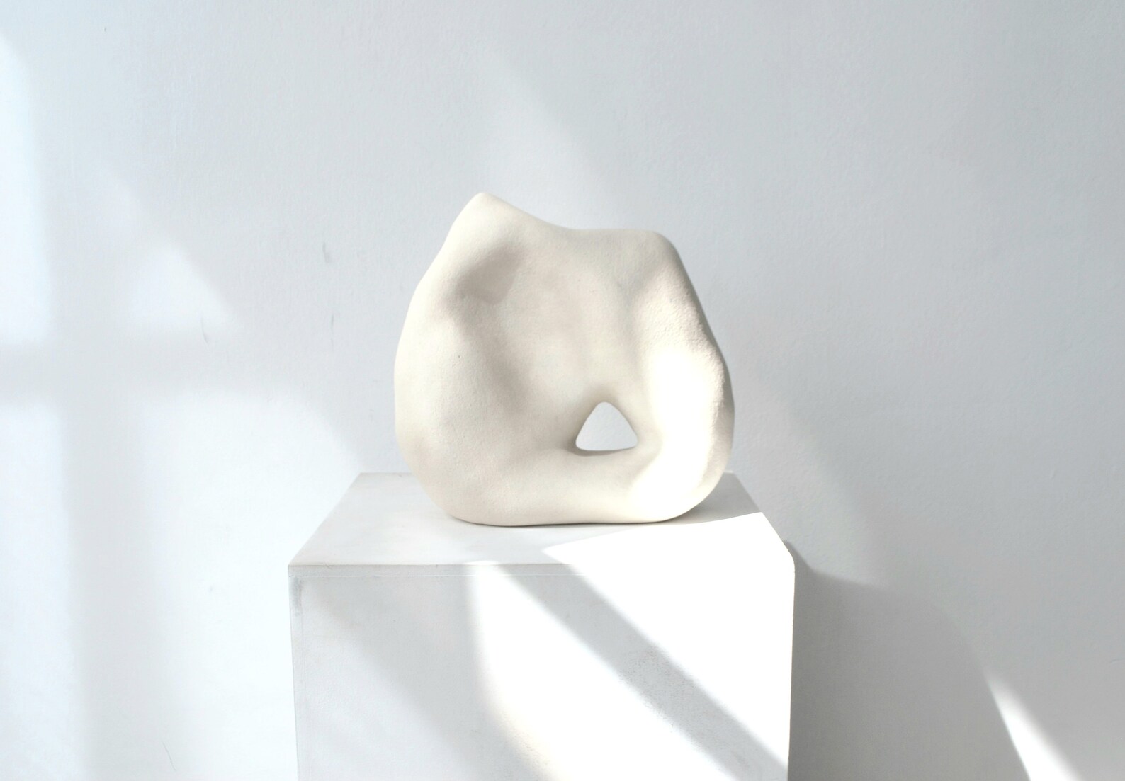 Minimalist Modern Ceramic Sculpture in White Stoneware - Etsy