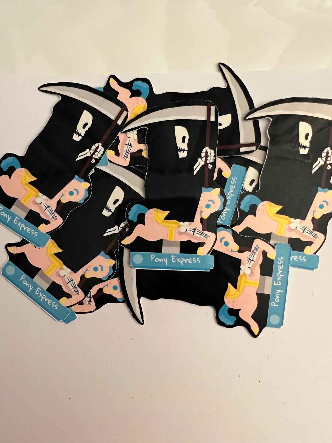 Die Cut Sticker/grim Reaper/pony Express - Etsy