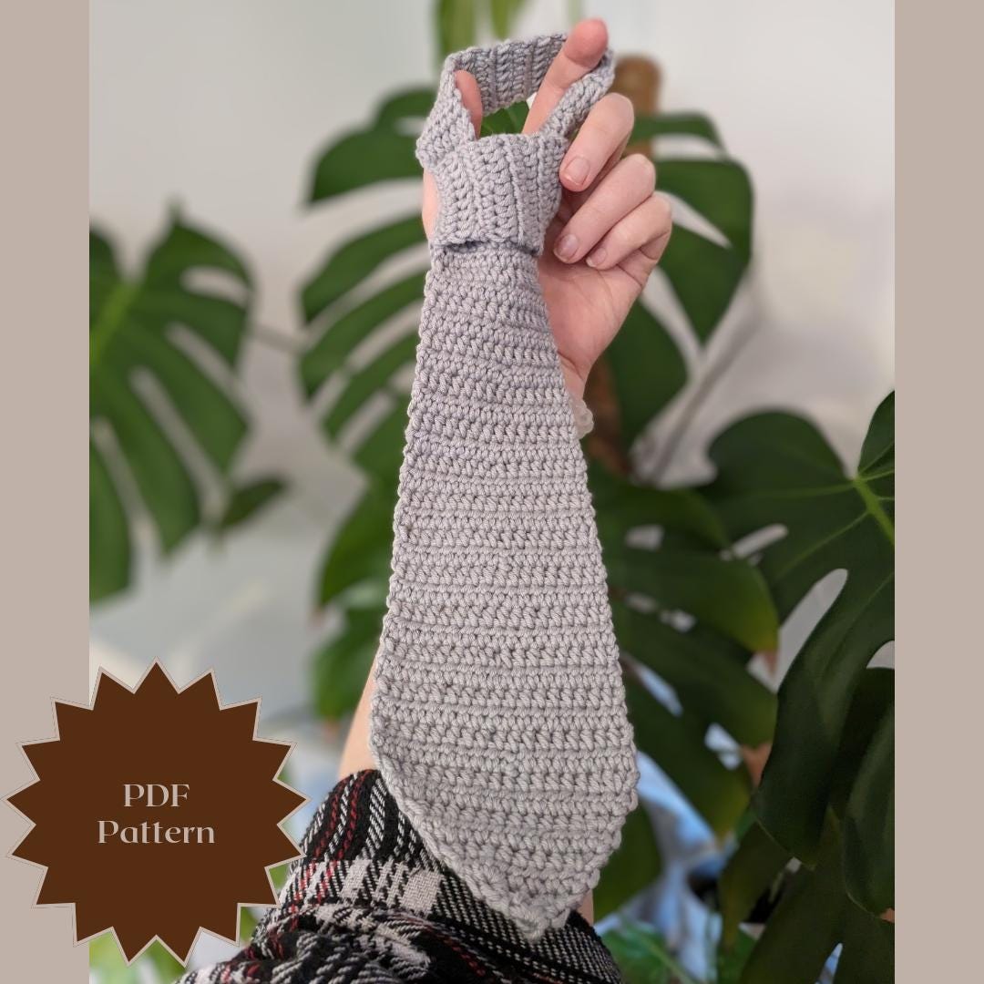 Crochet Necktie Pattern | Beginner Friendly (PDF Pattern) - Etsy