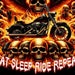 Eat Sleep Ride Repeat PNG Sublimation Design, Hell Rider Png, Flaming ...