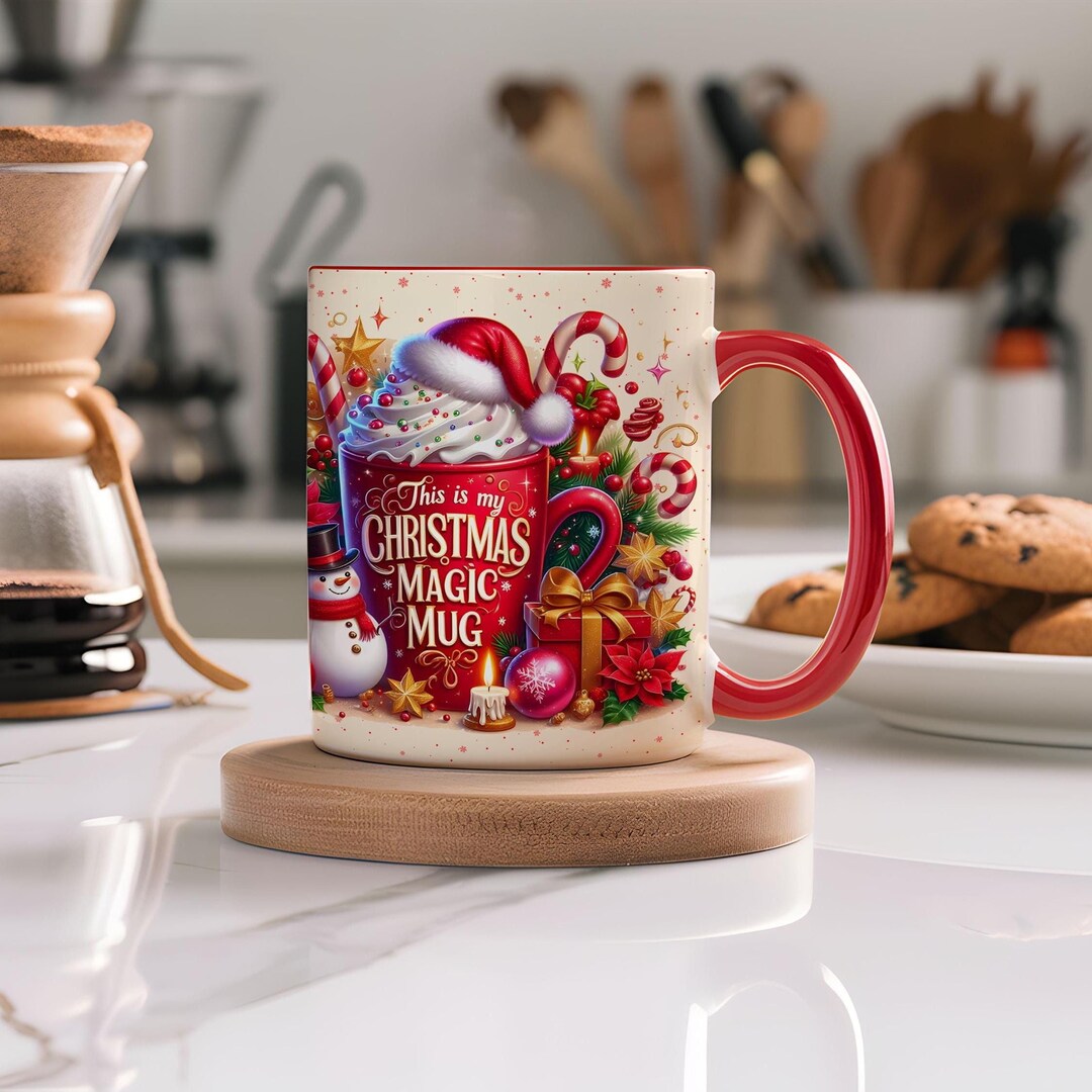 This is My Christmas Magic Mug PNG Design Digital Download, Christmas ...