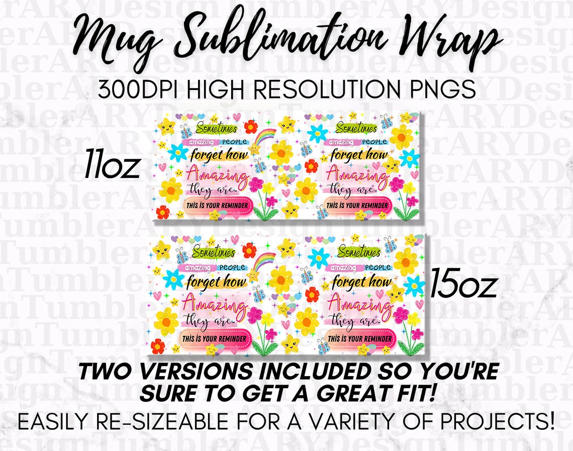 Sometimes Amazing People Motivation Mug Sublimation Design, Mug Wrap ...
