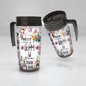 Workout PNG for 20 Oz Skinny Tumbler Sublimation Design, Watercolor ...