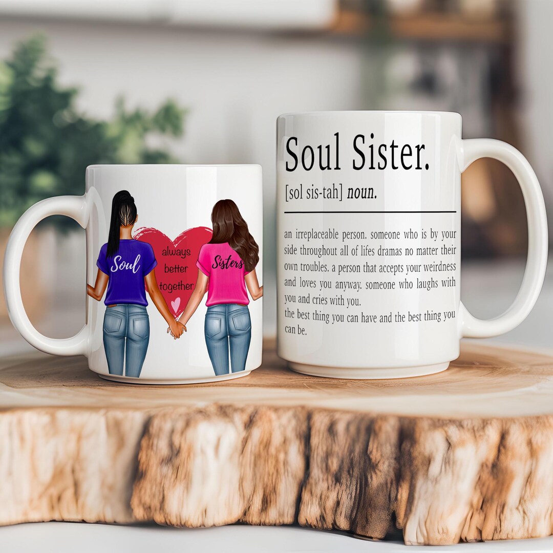 Soul Sister Noun Mug Wrap PNG, 11oz & 15oz Sublimation Template ...