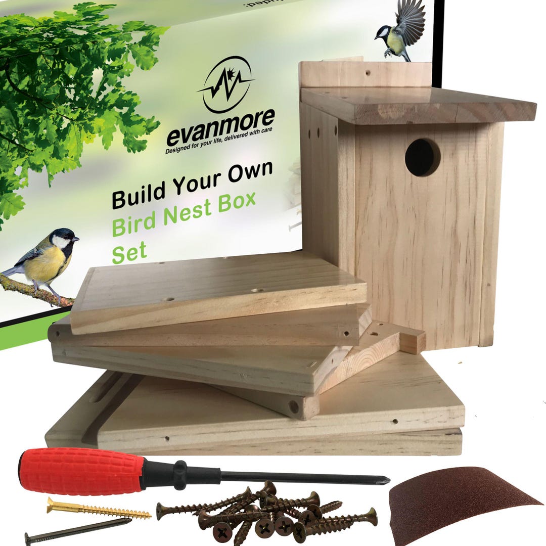 DIY Birdhouse Kit: Build Your Own Nest Box, Woodworking Project - Etsy UK