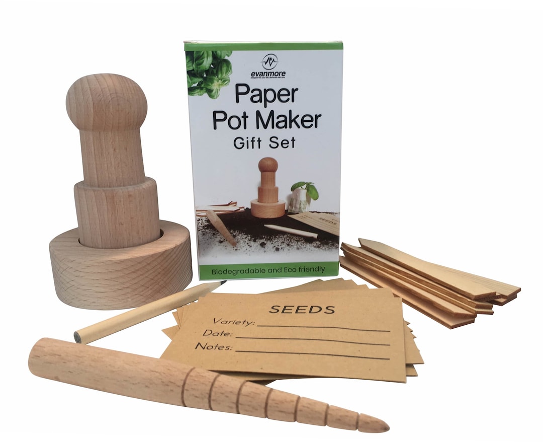 Paper Pot Maker Gardening Set Make Your Own Biodegradable Pots for ...