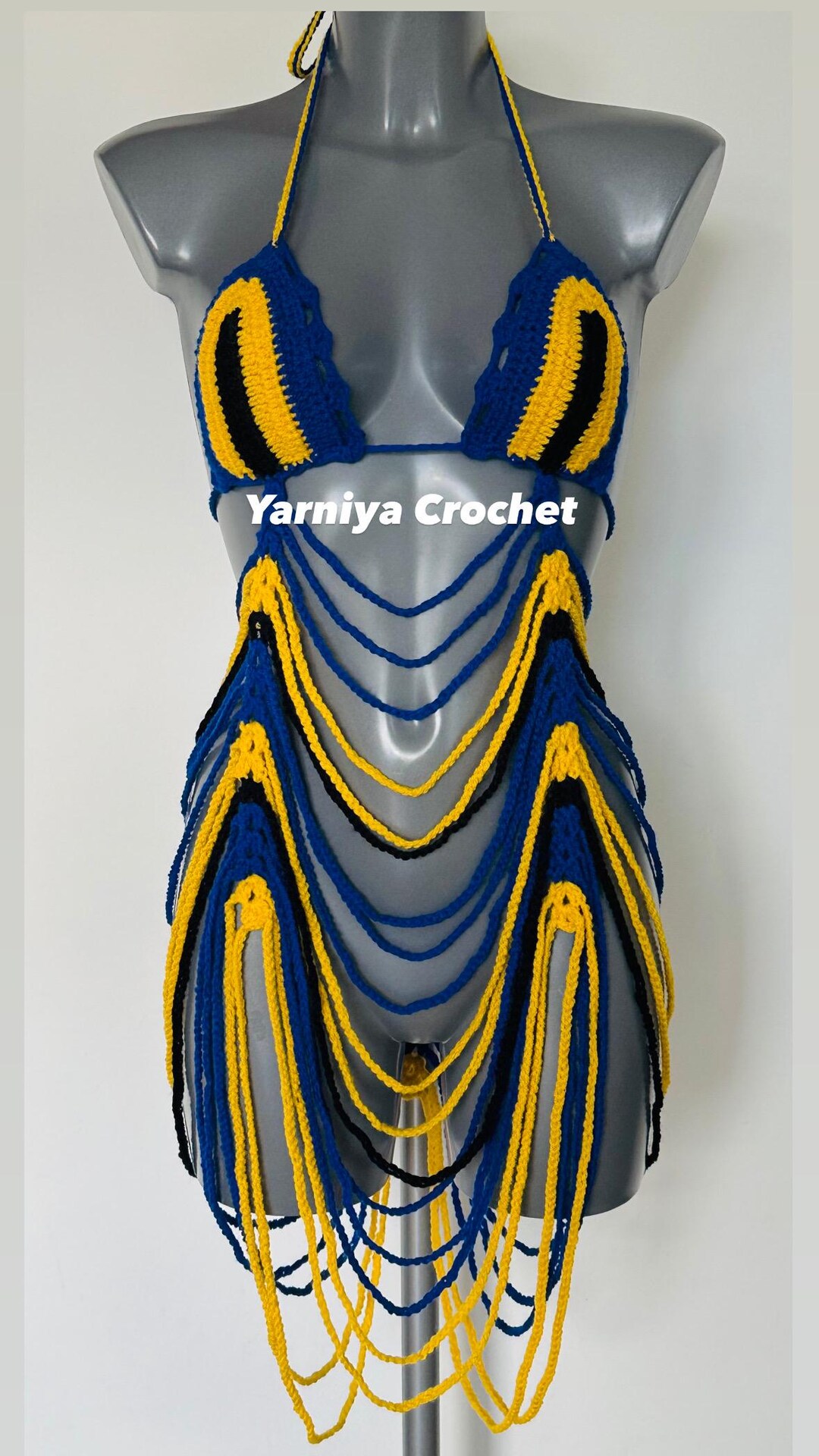 Barbados Beach Dress, Carnival Outfit, Crochet Beach Coverup, Vacation ...
