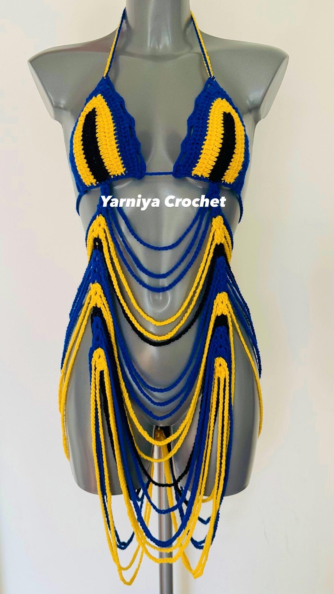 Barbados Beach Dress, Carnival Outfit, Crochet Beach Coverup, Vacation ...