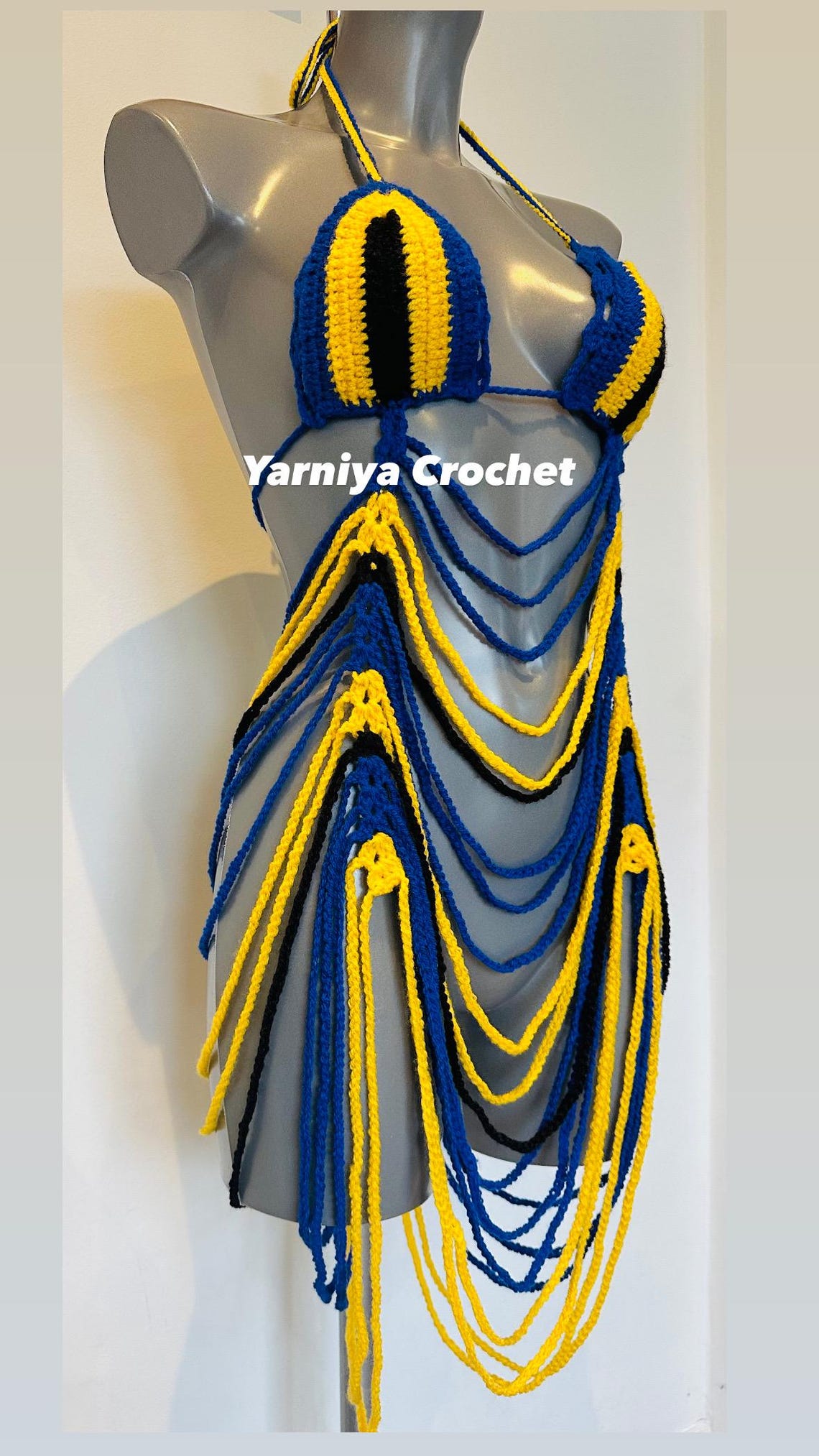 Barbados Beach Dress, Carnival Outfit, Crochet Beach Coverup, Vacation ...