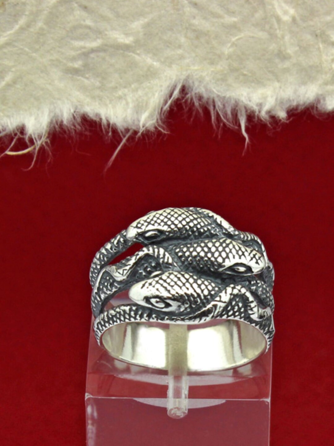 Ouroboros Snake Silver Ring, Snake Ring 925 Sterling Silver, Ouroboros ...