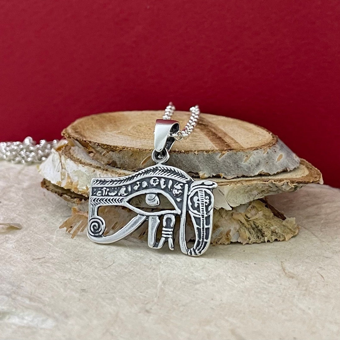 Eye of Horus Silver Pendant, Eye of Horus Necklace, Sterling 925 Silver ...