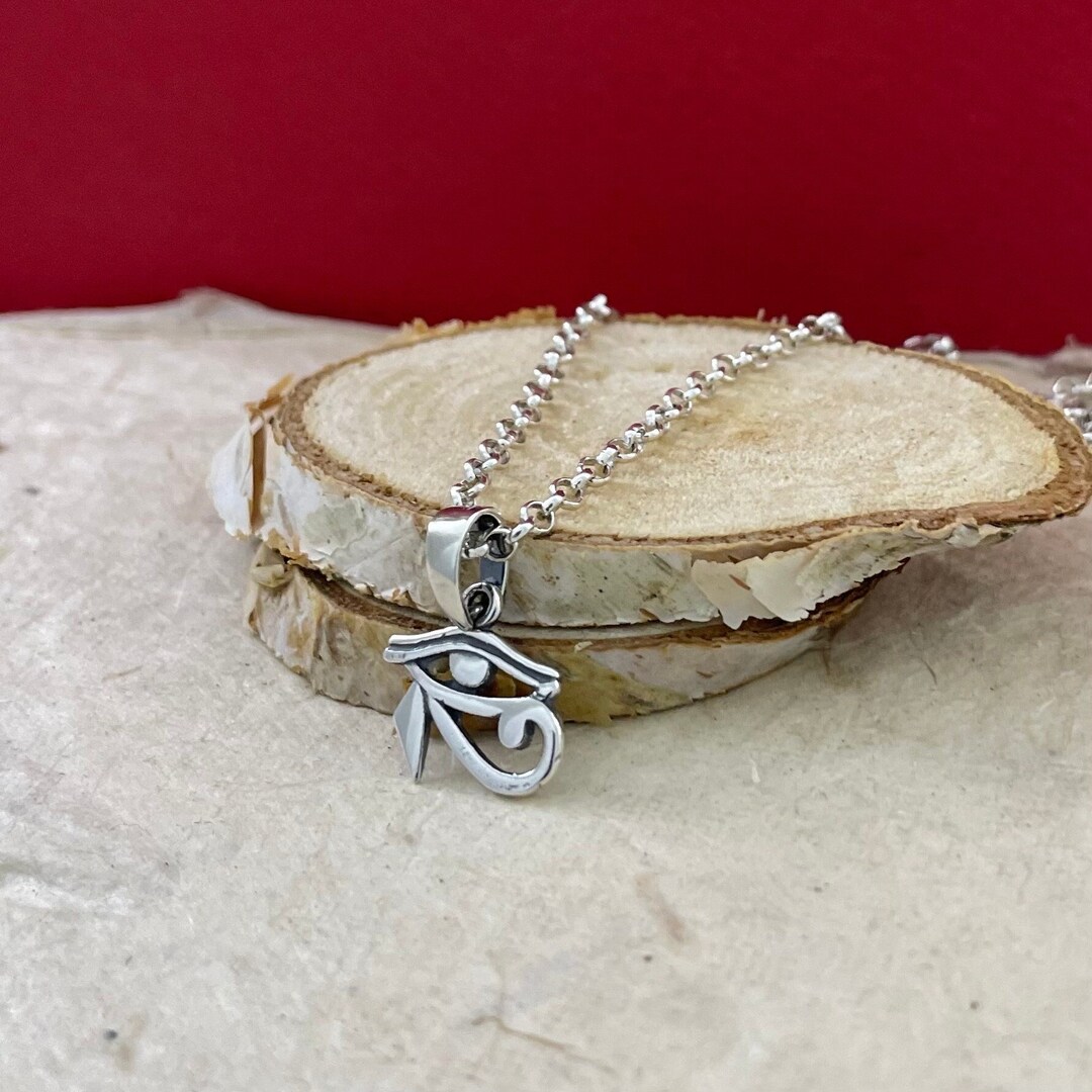 Tiny Eye of Horus Silver Pendant, Eye of Horus Necklace, Sterling 925 ...