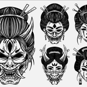 29 Samurai & Face Files Vector 3D Download Files DXF, SVG, Ai, Eps Jpeg ...